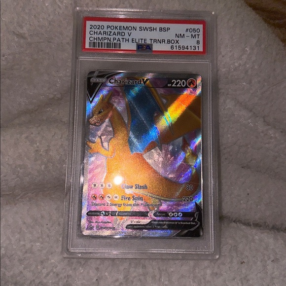 Pokemon | Toys | Charizard V 220 Pokemon Swsh Bsp 50 Chmpn Path Elite ...